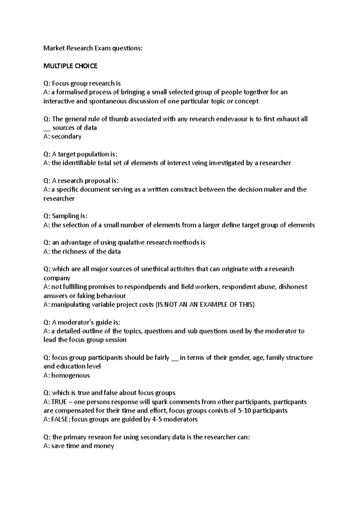 Market Research Exam Questions Market Research Exam Questions market-research-exam-questions-market-research-exam-questions