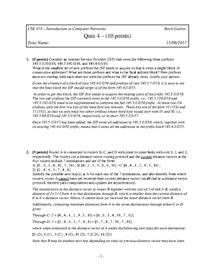 CSE473S 2009-2010 Assignment 1 - CSE 473S – Introduction to Computer Networks Fall 2009 Lab ...