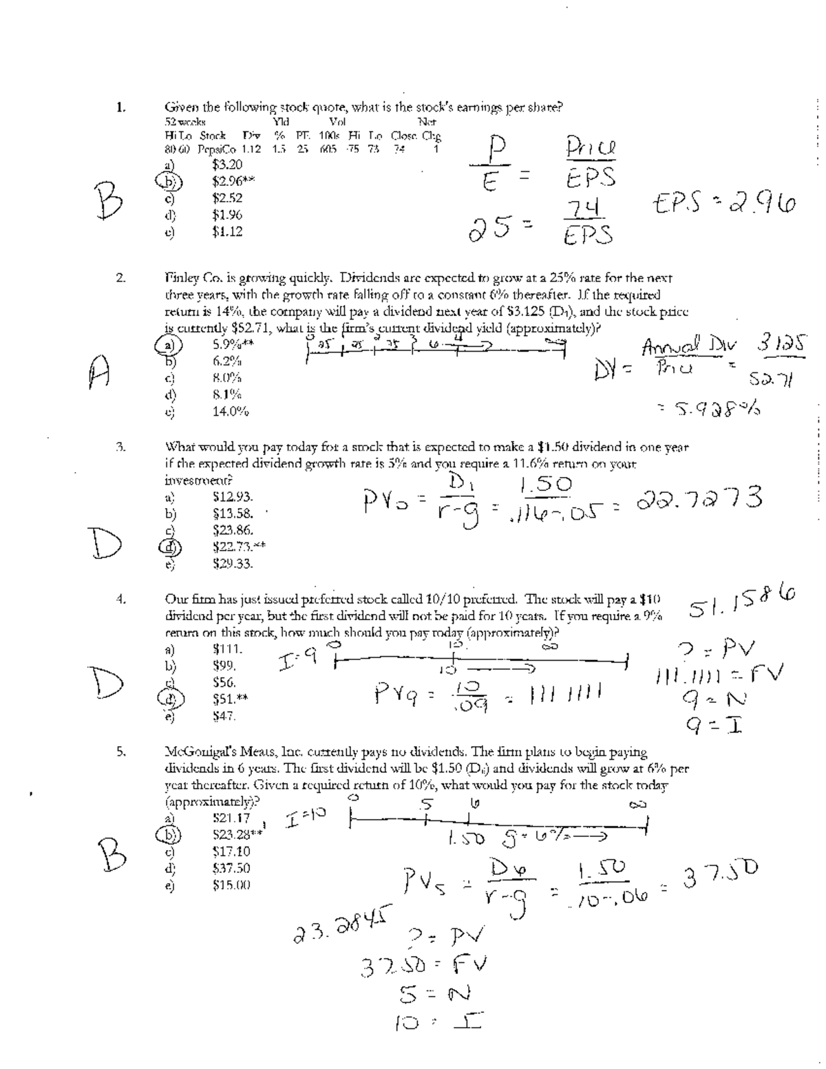 Ch 8 Additional Problems Solutions - FINC 3610 - Studocu
