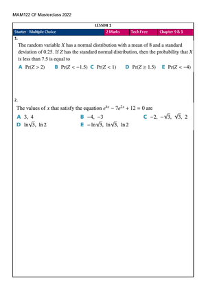 Maths Methods IA1 Assessment - IA1 PSMT, recieved 18/20 - MATHS METHODS ...