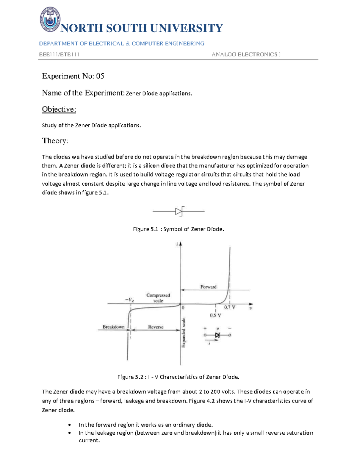 Lab Report 4 - no description - DEPARTMENT OF ELECTRICAL & COMPUTER ENGINEERING EEE111/ETE111 ...