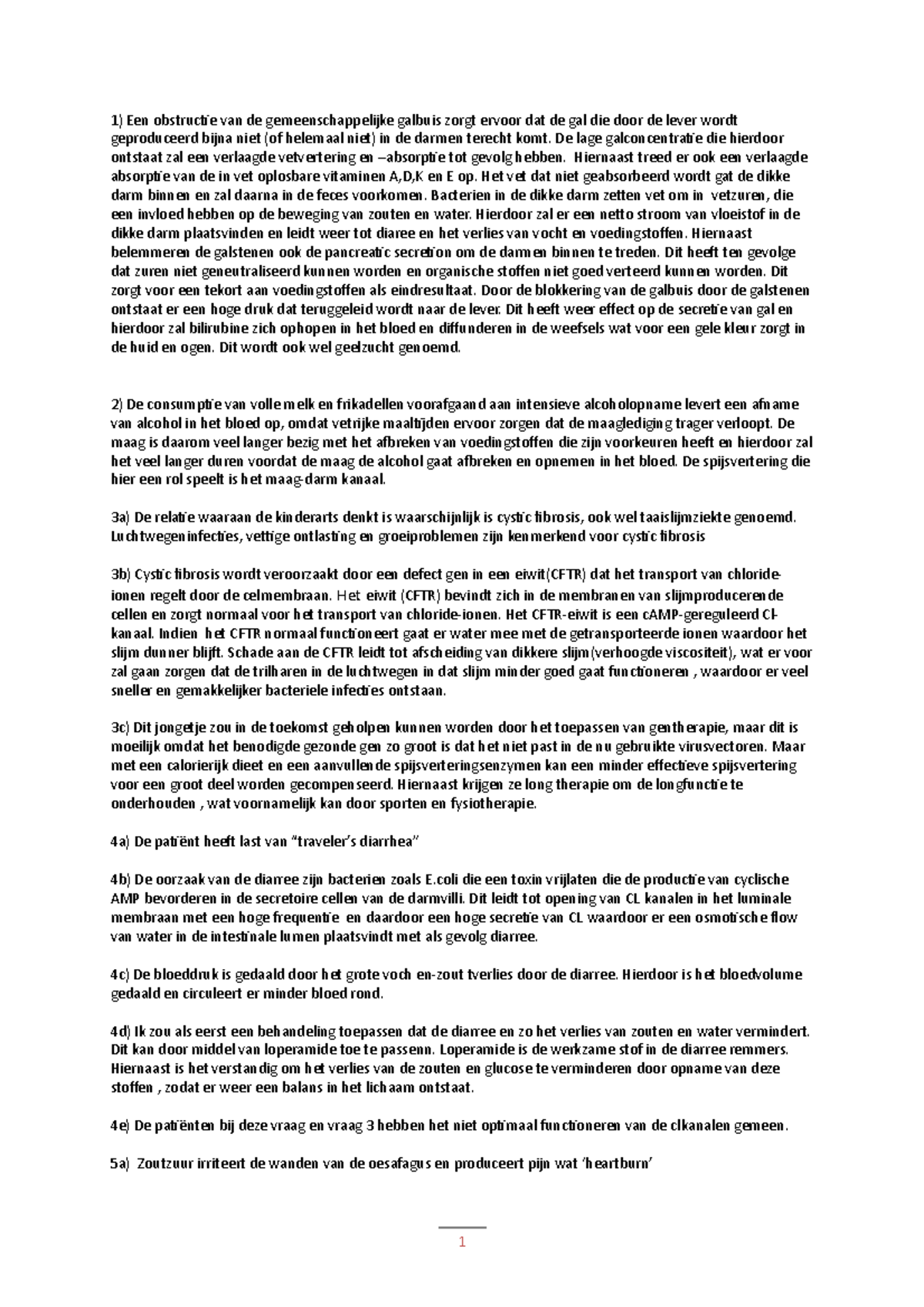 Werkgroep uitwerkingen - Werkcollege 2 - 1 Een obstructie van de ...