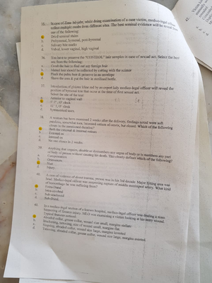 FM spotting - notes for MBBS - Bachelor of medicine and surgery - Studocu