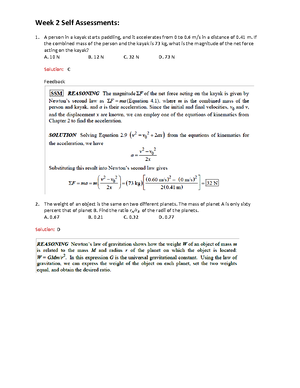 Week 12 CH306 Tutorial questions and answer - Week 12 CH306 Tutorial ...