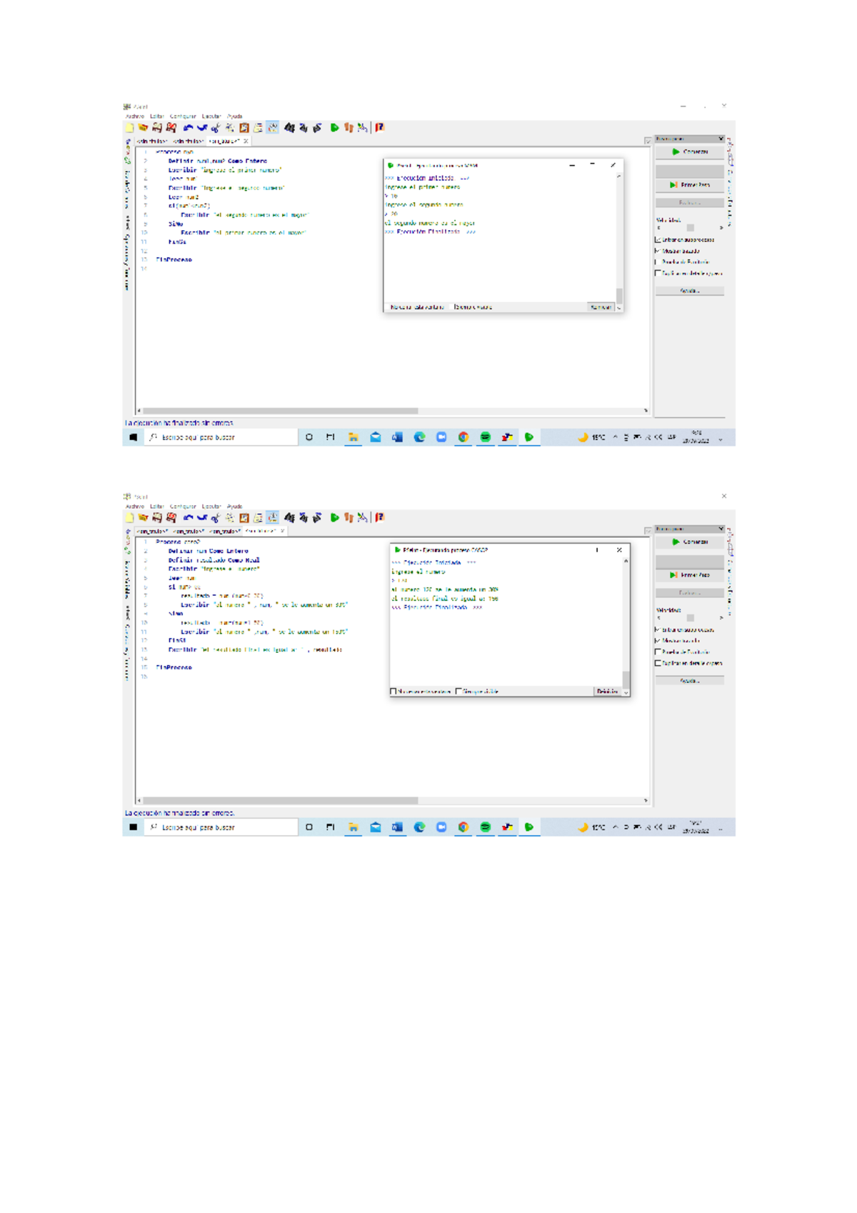 Algoritmo sesion 7 - Principios de algoritmos - Studocu