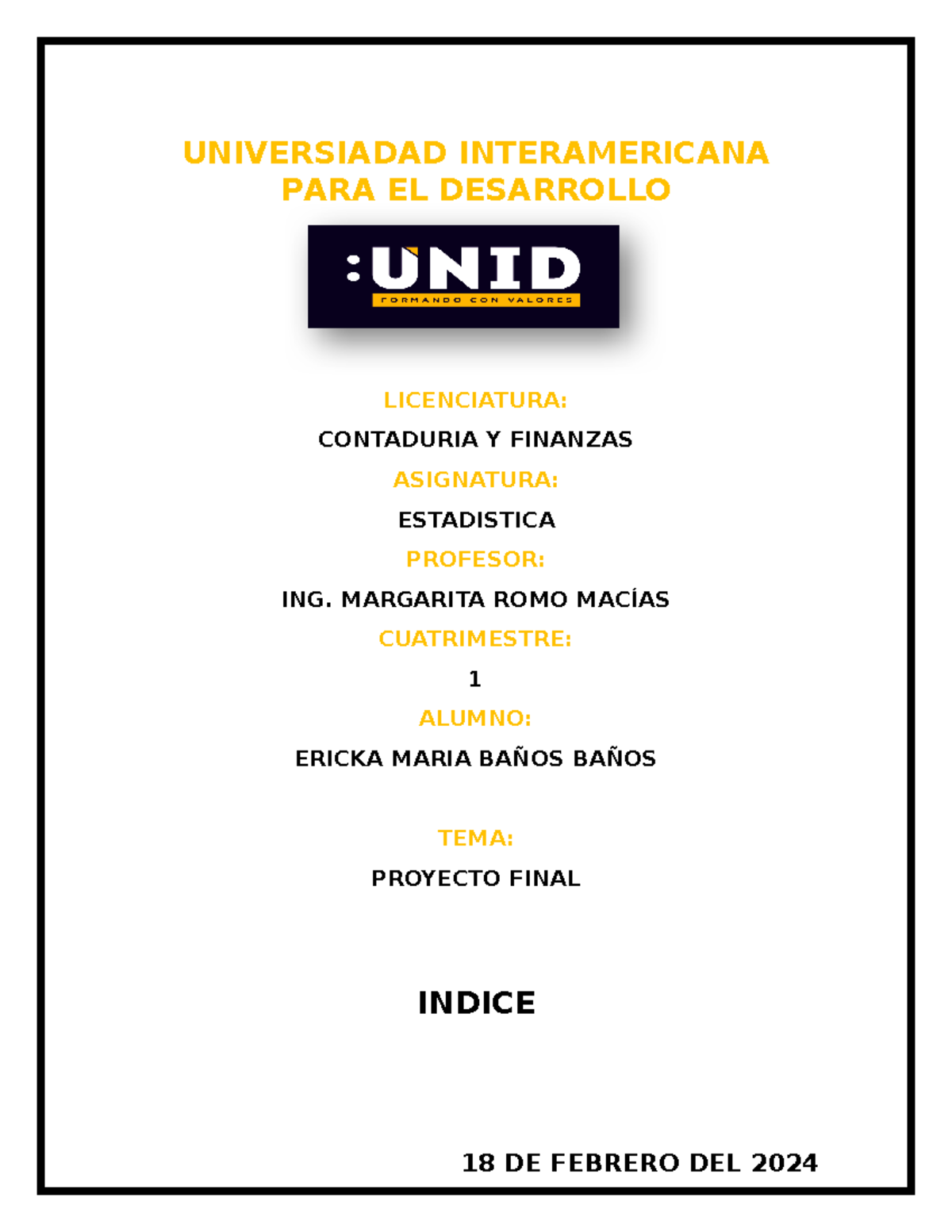 Baños Baños Ericka Maria Actividad Global - UNIVERSIADAD INTERAMERICANA ...