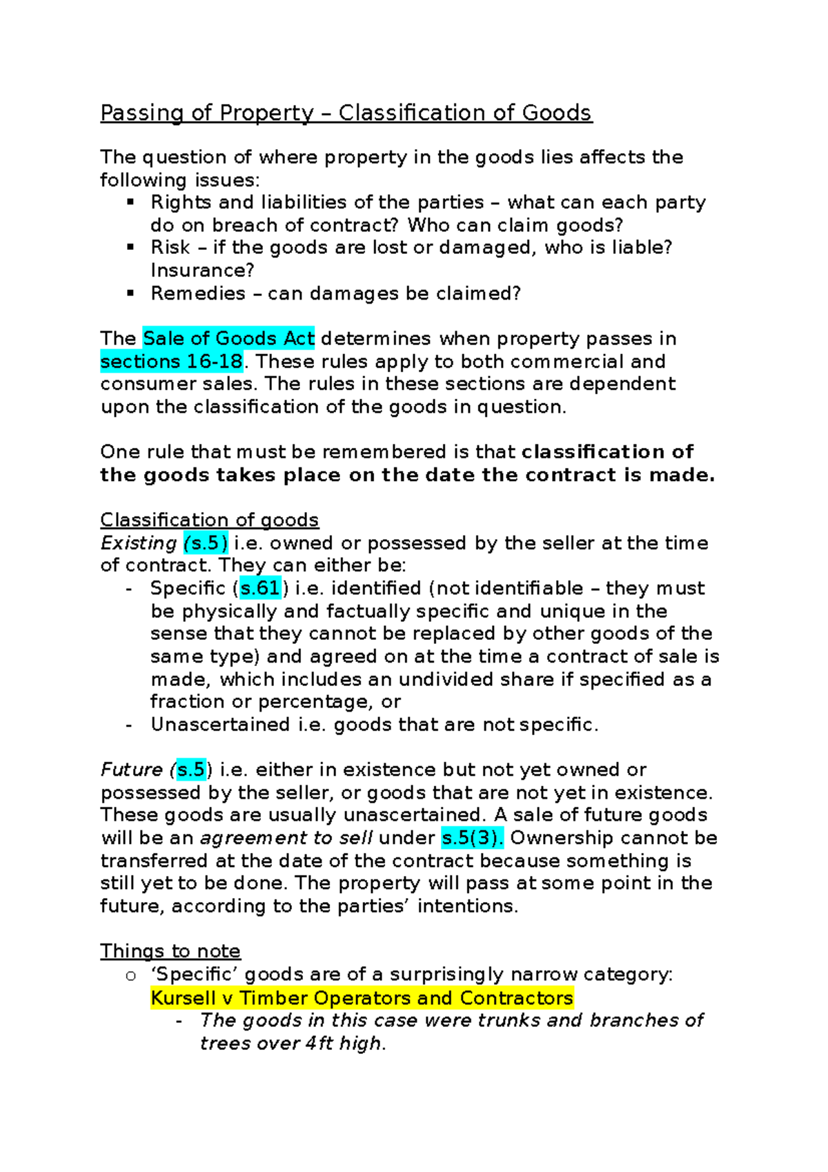 Classification of Goods - These rules apply to both commercial and ...