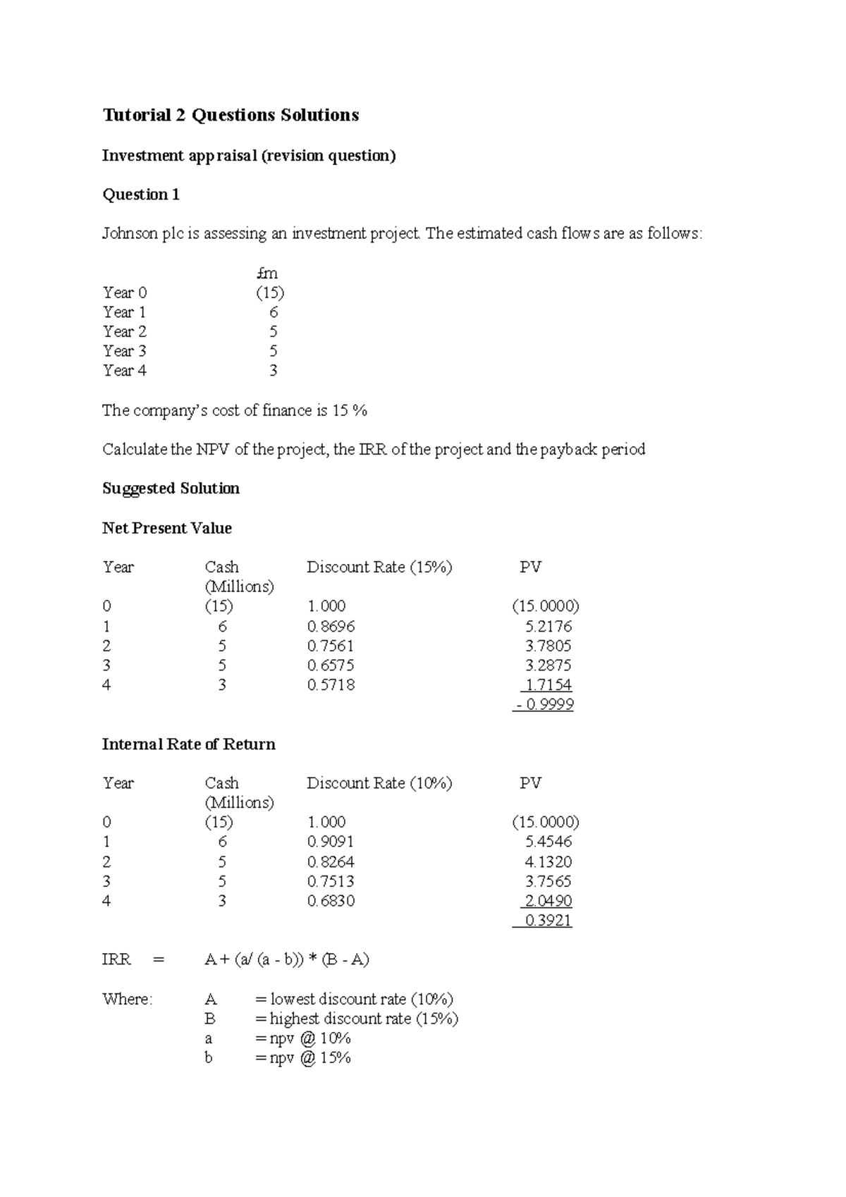 Tutorial+2+Questions+Solutions - Tutorial 2 Questions Solutions ...