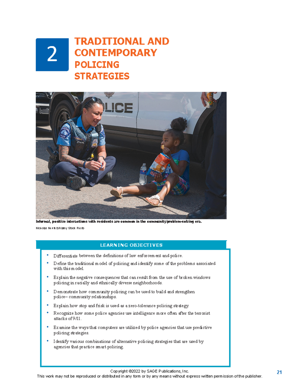 Policing strategies - Copyright ©2022 by SAGE Publications, Inc. 21 ...