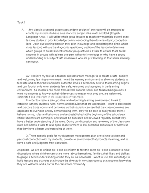 Task 4 - Task 4, passed on first try. - Task 4 A. 1. The instructional ...