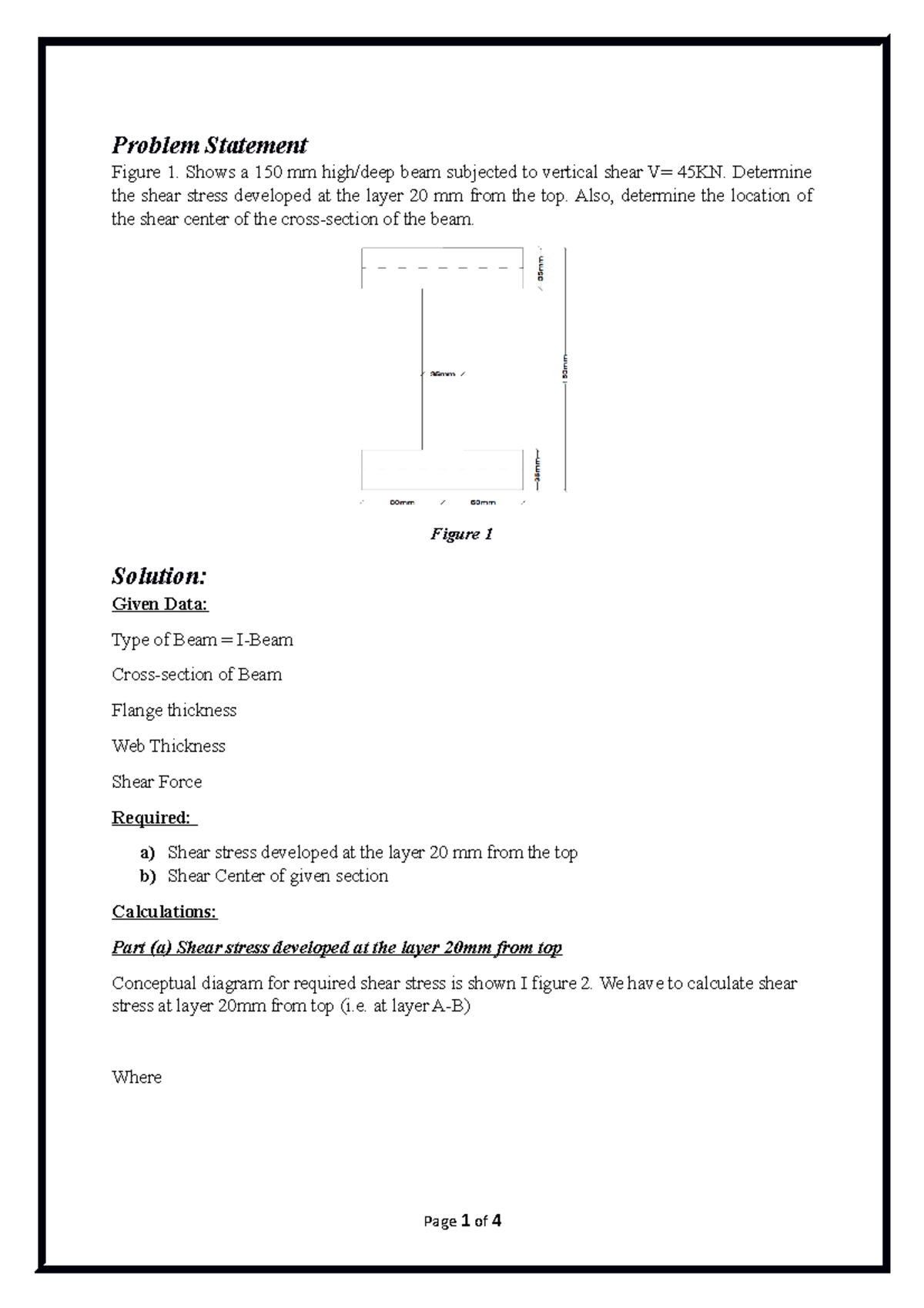 CEP SM (Theory) - civil engineering - Problem Statement Figure 1. Shows ...