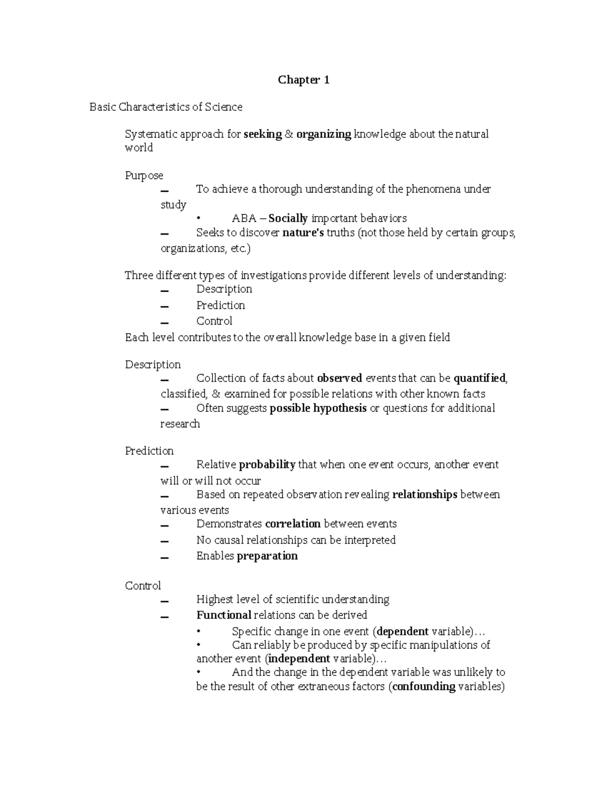 CHH 1 Notes Chapter 1 Basic Characteristics Of Science Systematic chh-1-notes-chapter-1-basic-characteristics-of-science-systematic