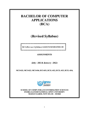 BCA Semester-VI Assignments 2021-22 (4)-Copy - Course Code : BCS ...