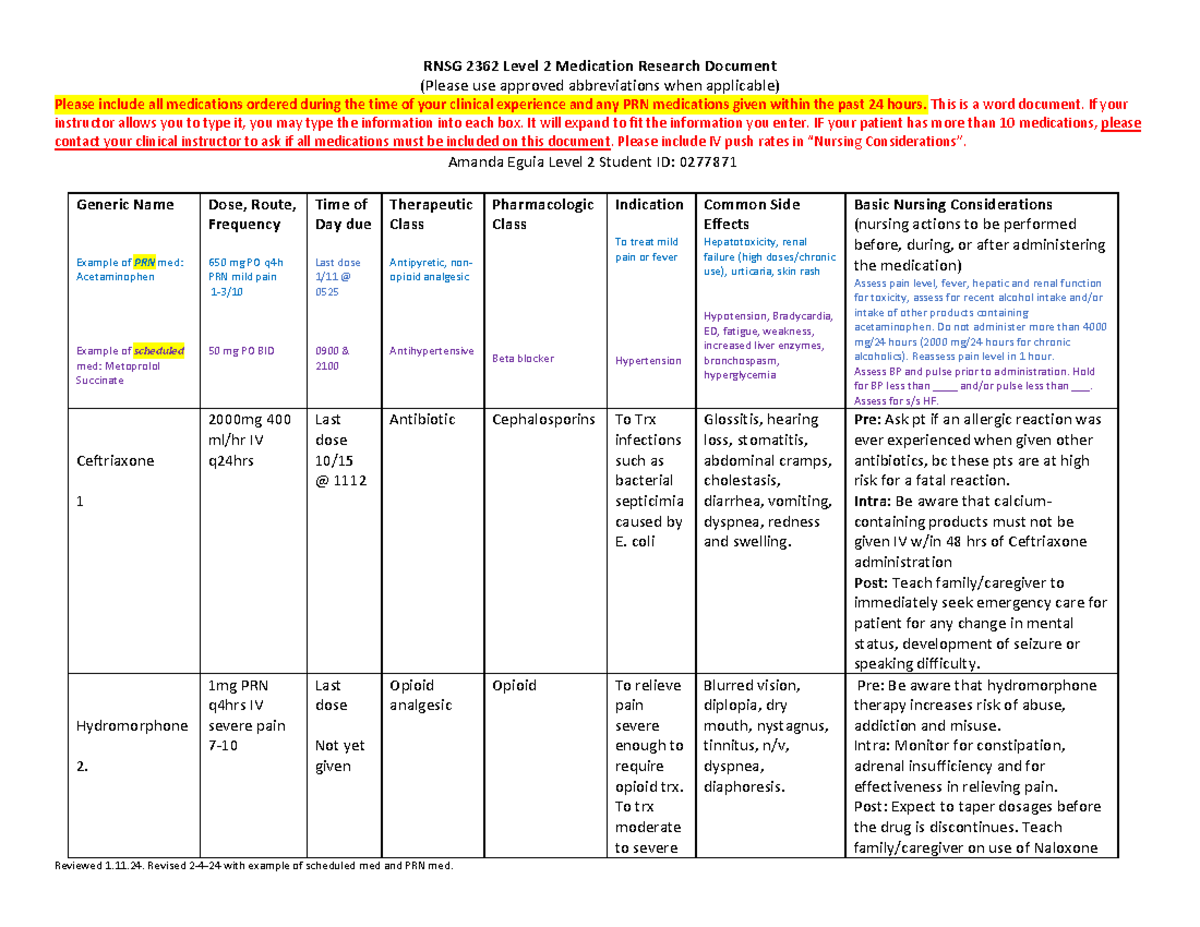 10-15-24 Med Temps - Template - RNSG 2362 Level 2 Medication Research ...