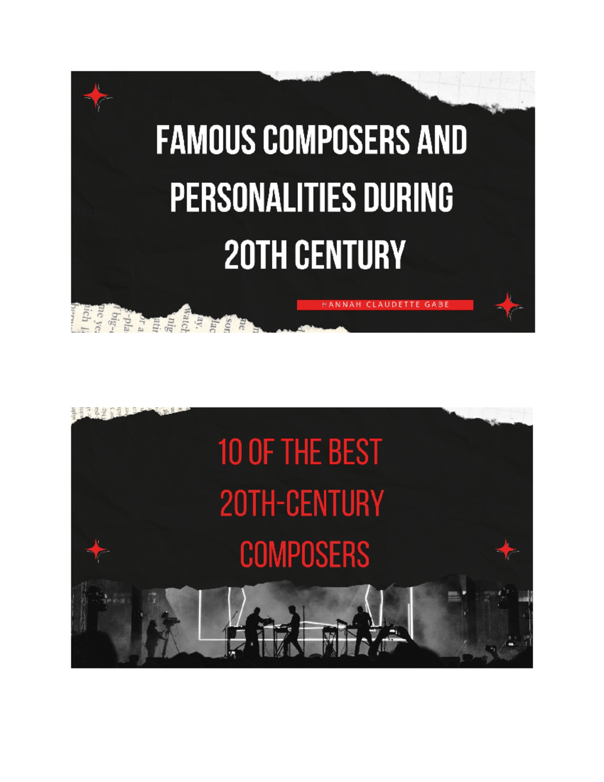 Famous Composers and Personalities during Century Music - Bachelor of ...