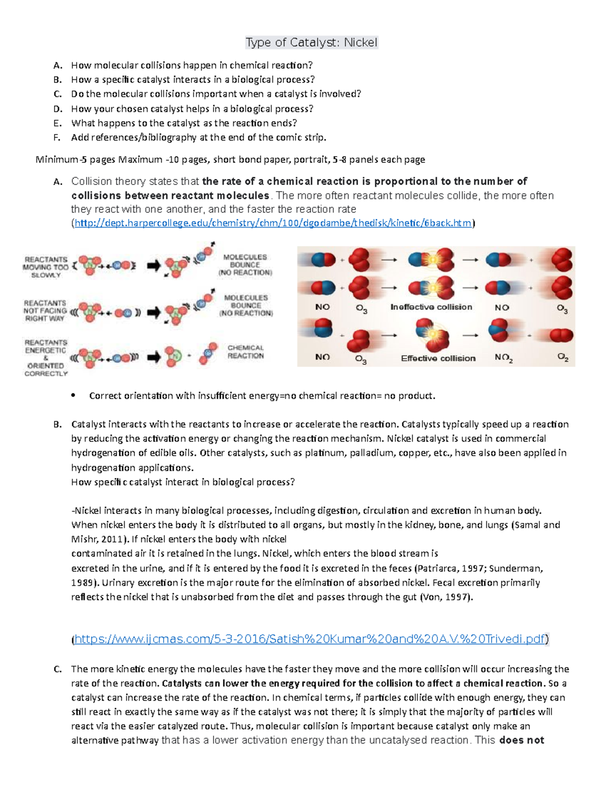 Type of Catalyst - How molecular collisions happen in chemical reaction ...