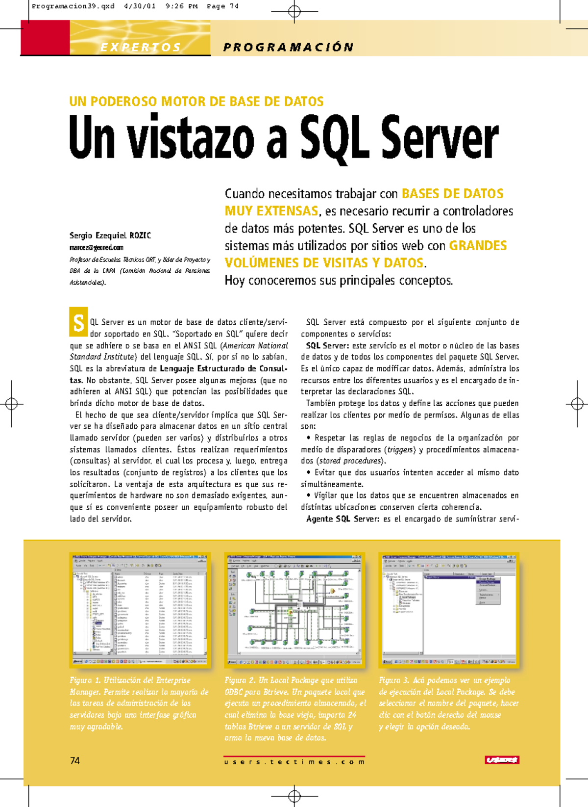 Un vistazo a SQL server - Apuntes 1 - EXPERTOS PROGRAMACIÓN QL Server ...