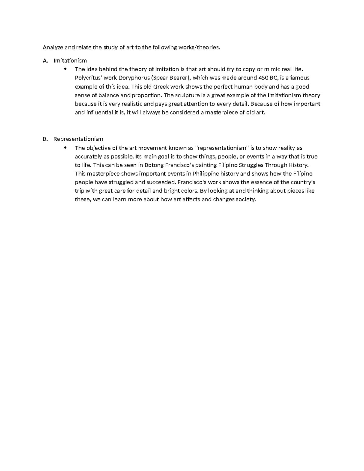 03 Activity 1 (Midterm)1 - Analyze and relate the study of art to the ...