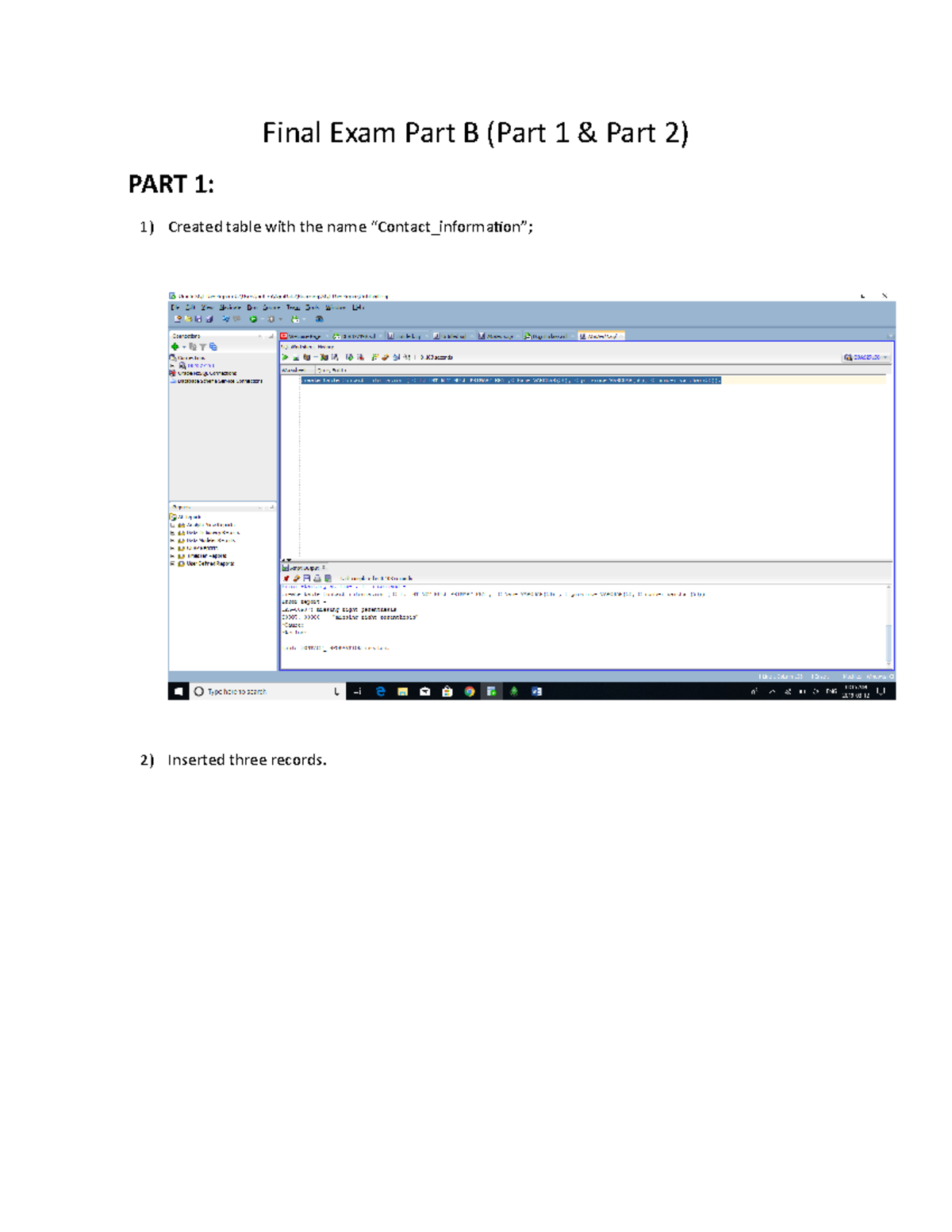 Final Exam 12 August 2019, questions and answers - Final Exam Part B ...