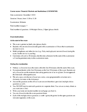 Tutorial solutions topic 04 - AFIN 3028 Financial risk management ...