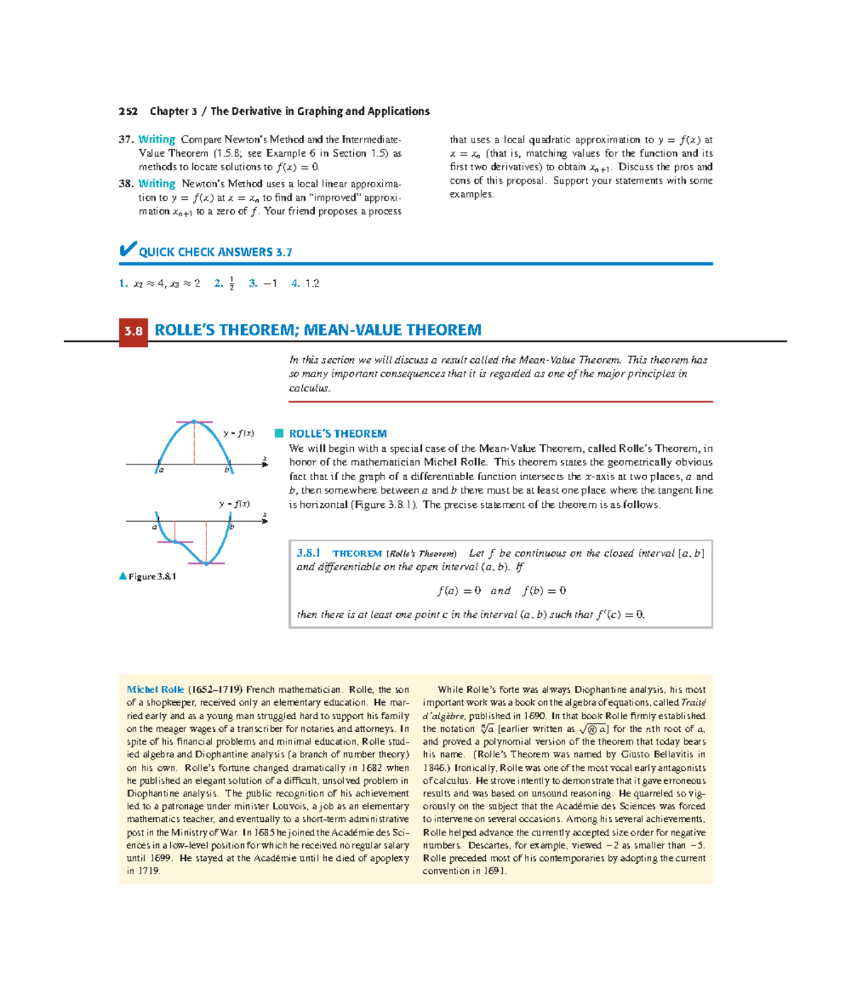 MATH CH3-8 - math work - 252 Chapter 3 / The Derivative in Graphing and ...
