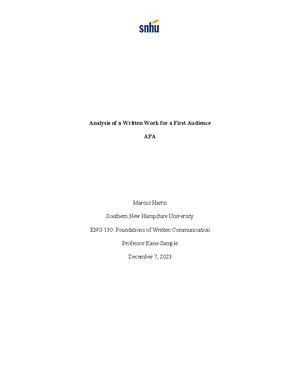 SNHU 107 Module Five Journal Template (1) - Michelle Diaz SNHU 107 ...