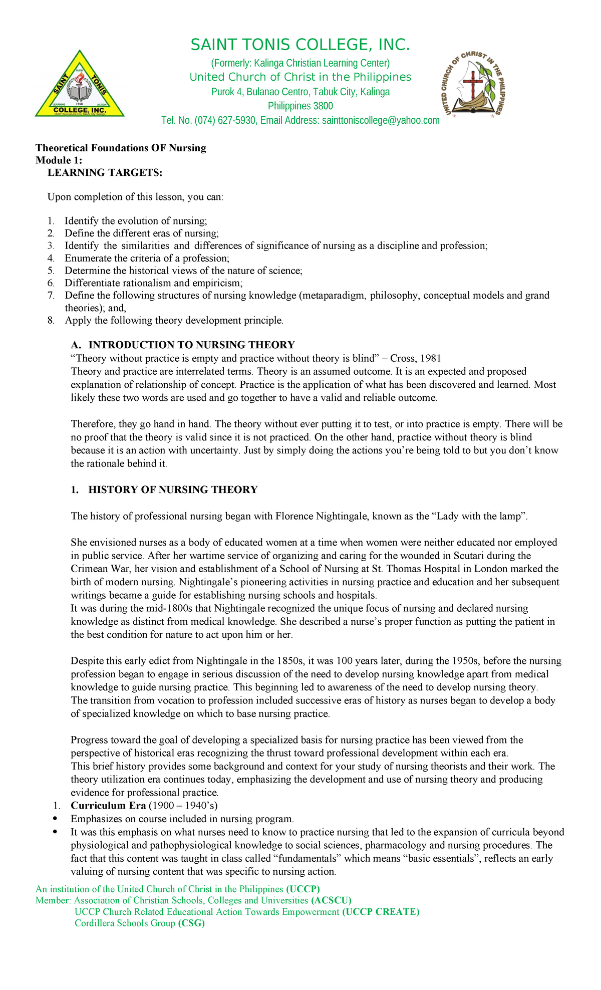 TFN-Mod - kindly make me smarter - (Formerly: Kalinga Christian ...