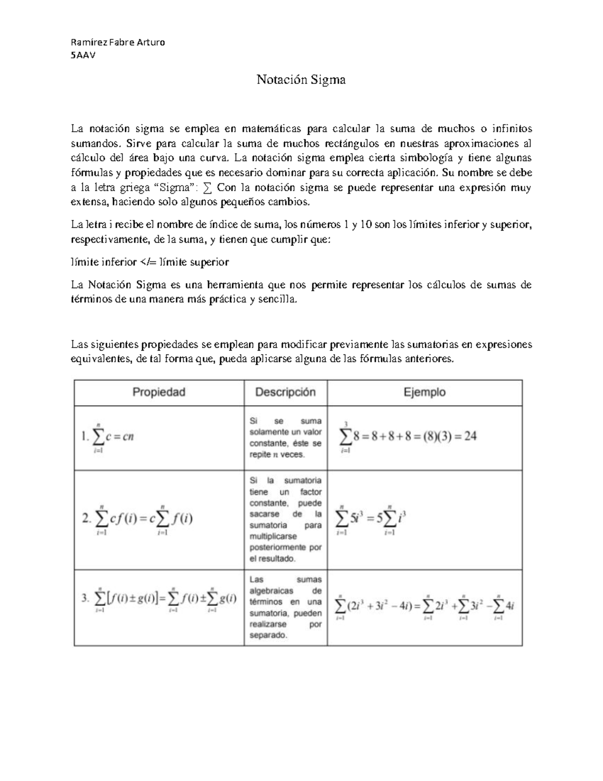 Notación Sigma - Apuntes 1-5 - Estadística Inferencial - CETI - Studocu