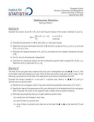 Multivariate Statistics - Exercise Sheet 1.2 - Theoplasti Kolaiti ...