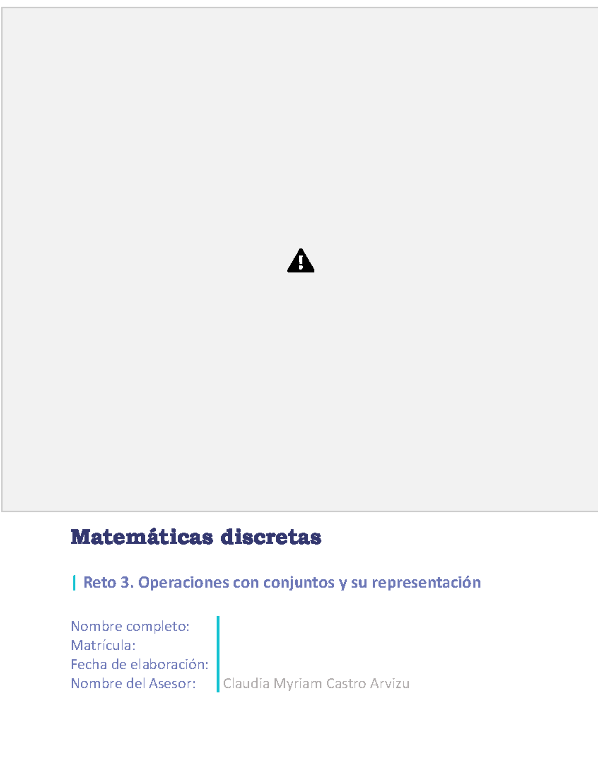 MD Reto3 - Reto 3 de la materia, matematicas discretas - Matemáticas ...