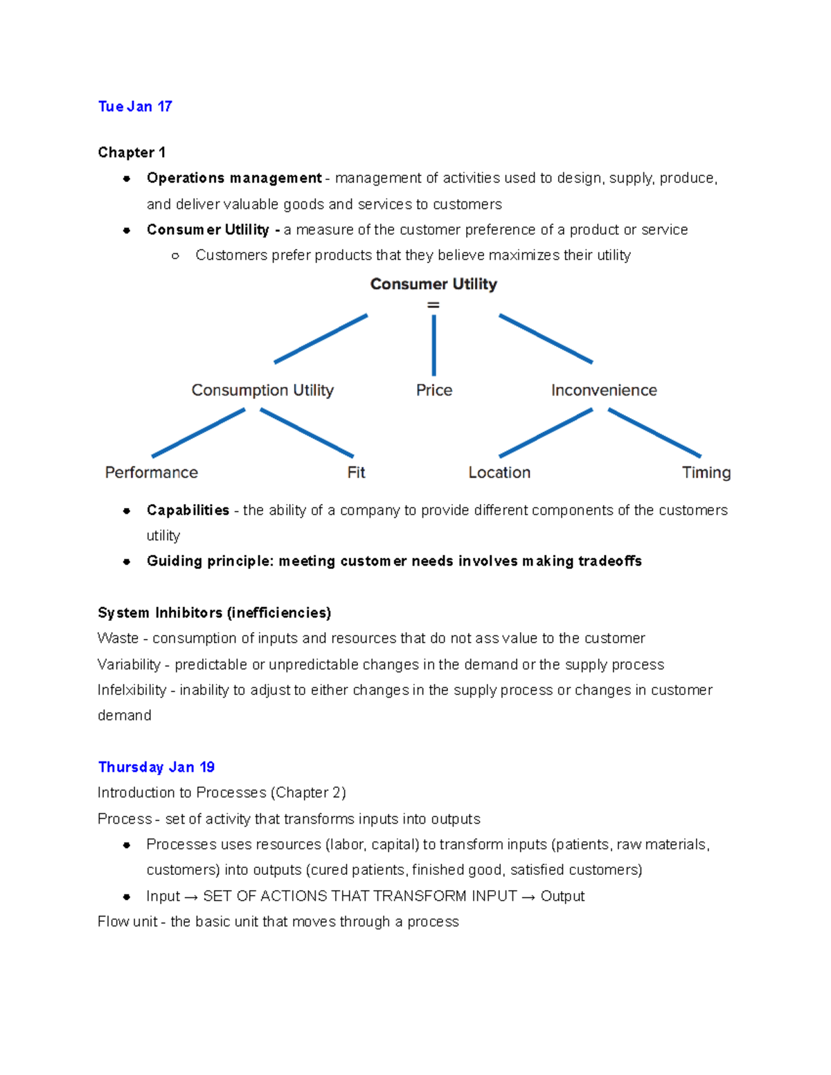 Operations Management - Emmanuel Peters - Tue Jan 17 Chapter 1 ...
