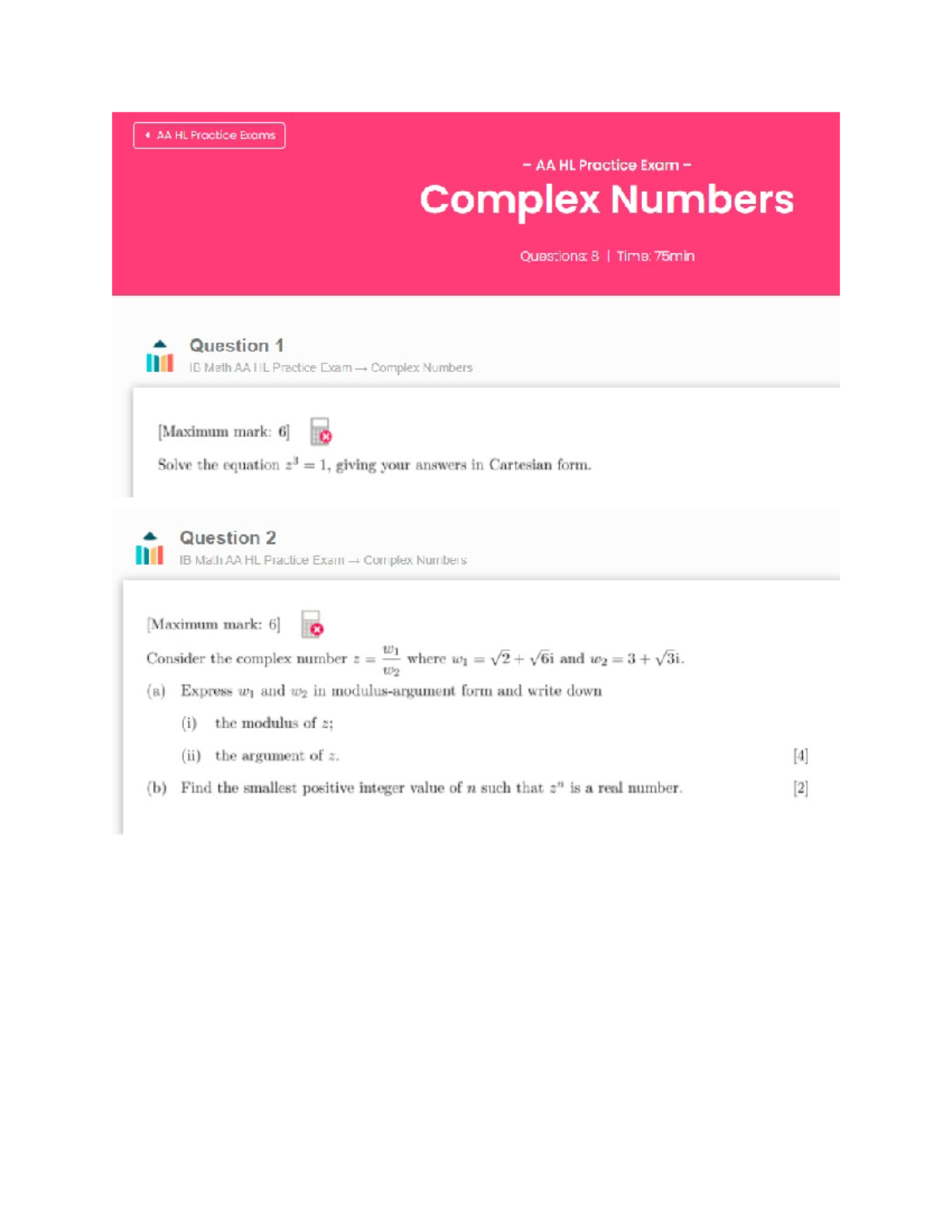 Maths Complex Numbers - International Bachelorette - Studocu