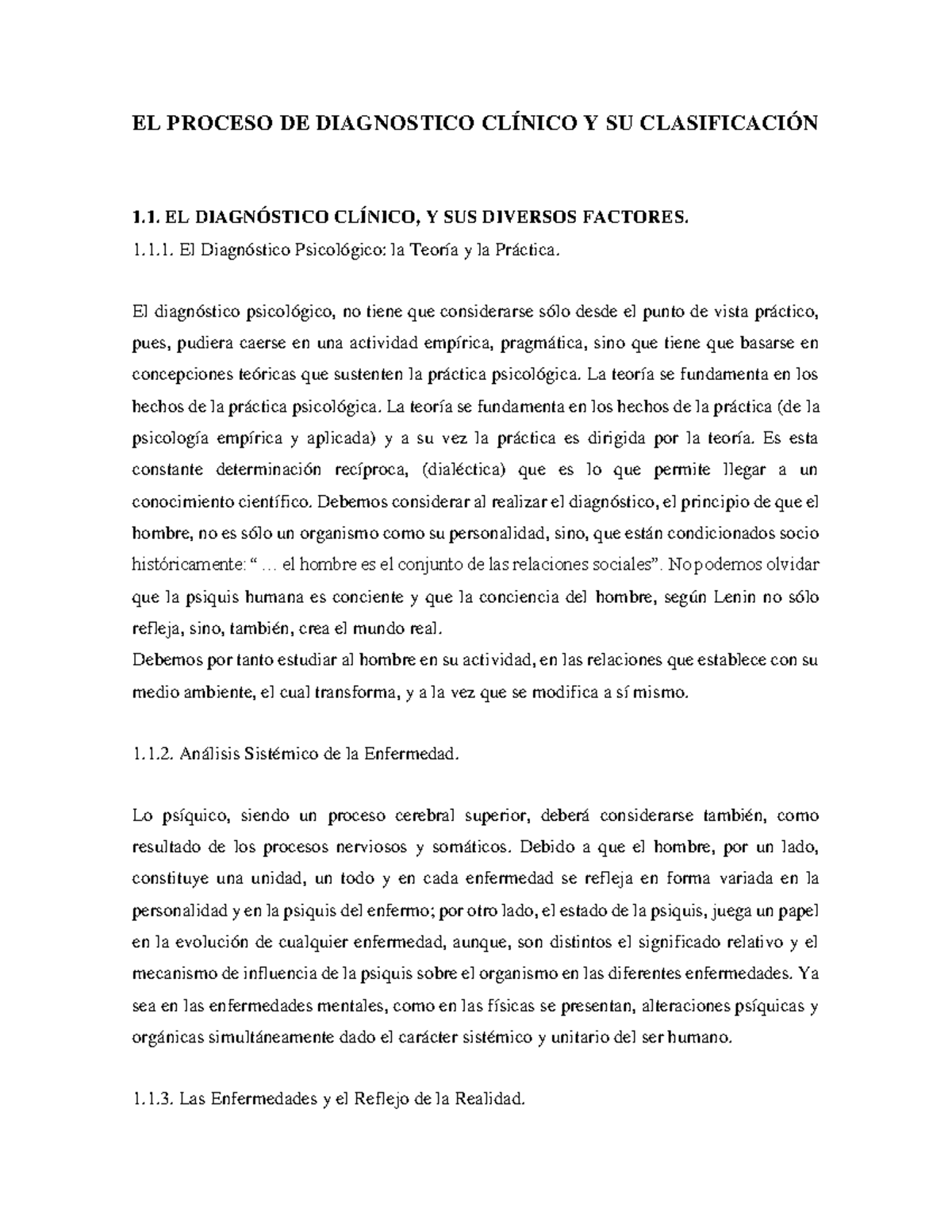 Los tipos de diagnostico en psicología clínica - Psicología Clínica ...