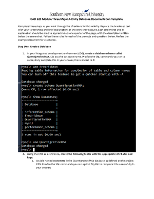 Mod 5 Major Activity Analyzing Queries - MODULE 5 MAJOR ACTIVITY ...