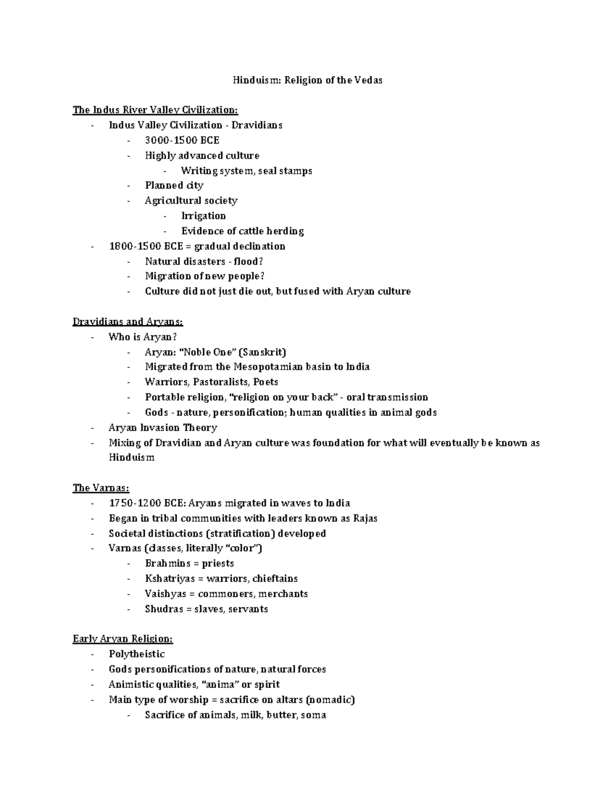 Unit 6 Hinduism - Professor Kinsey Hall - Hinduism: Religion of the ...