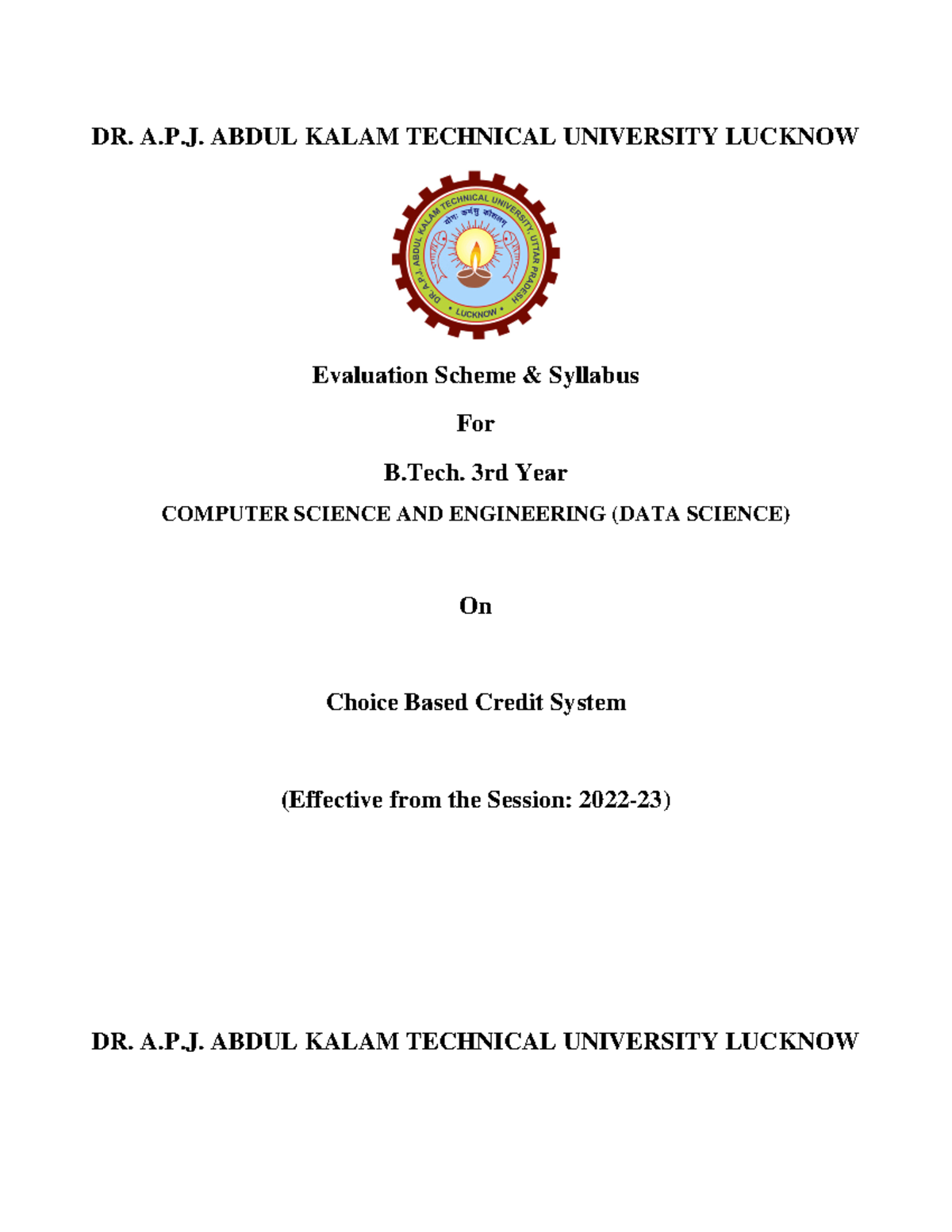 Data structures - DR. A.P. ABDUL KALAM TECHNICAL UNIVERSITY LUCKNOW ...