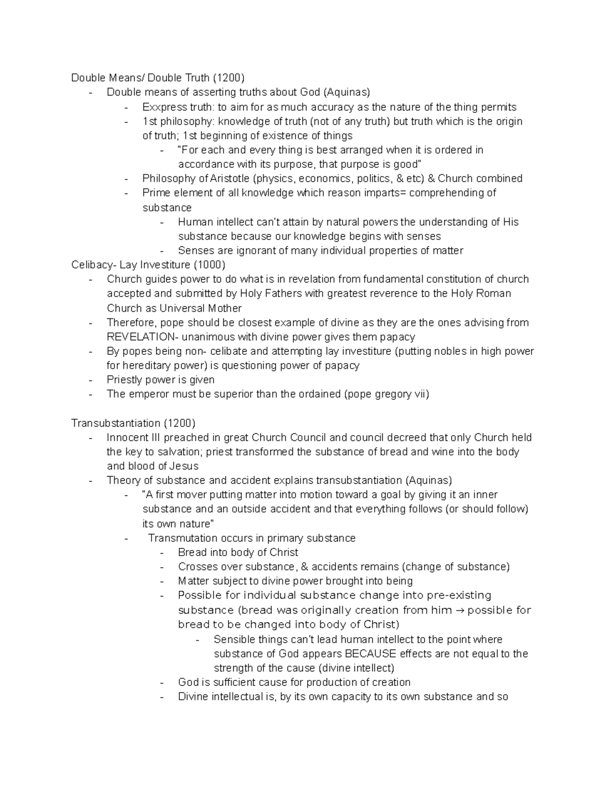 History 4B Midterm - Double Means/ Double Truth (1200) - Double means ...