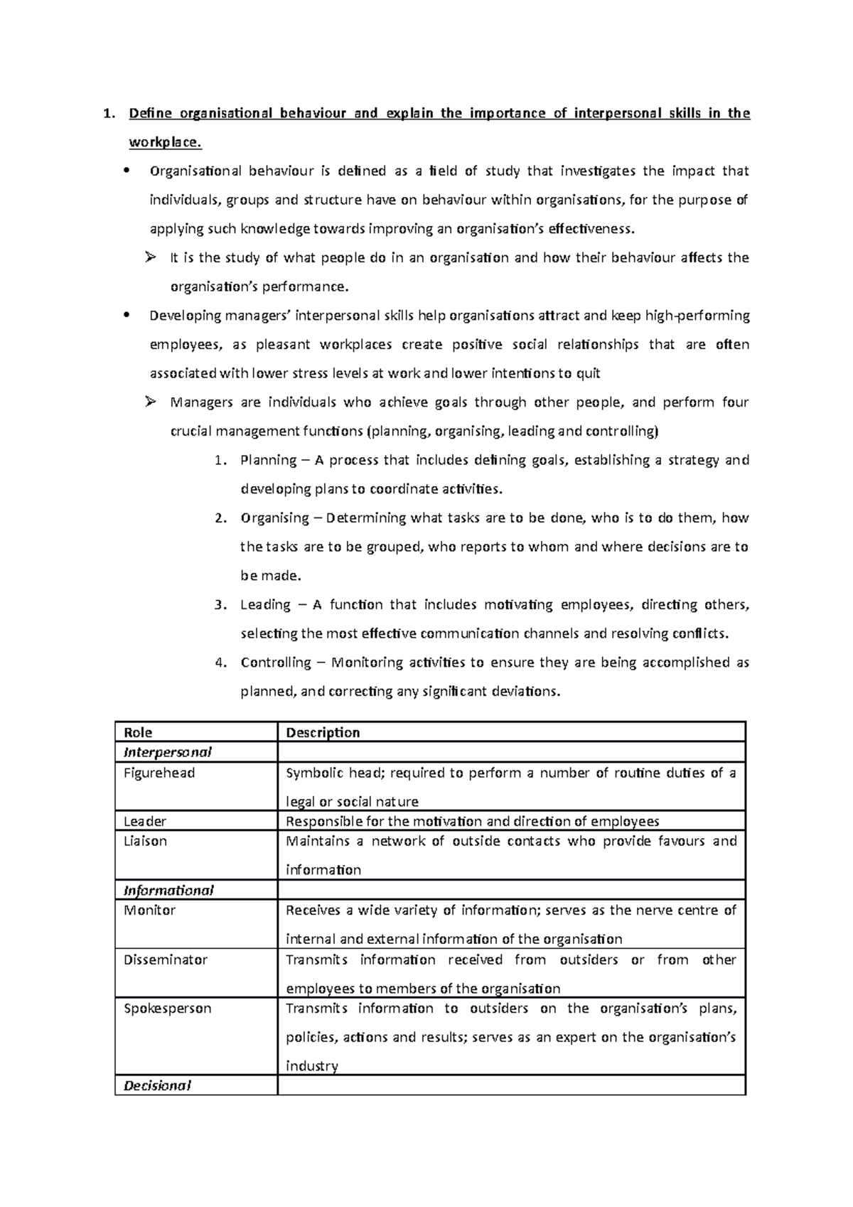 Lecture 1 1 Define Organisational Behaviour And Explain The lecture-1-1-define-organisational-behaviour-and-explain-the