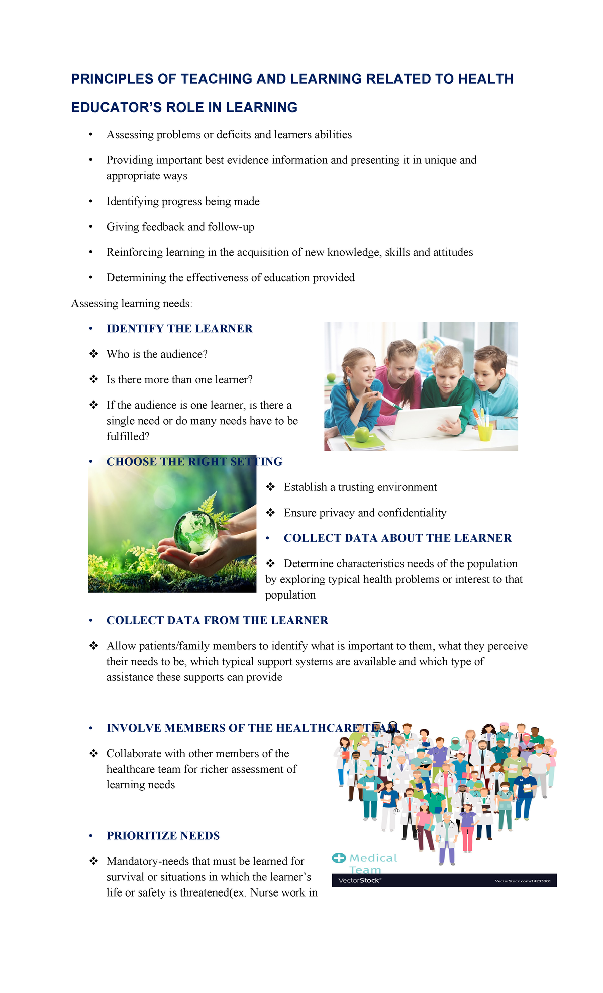 Develpment- Stages- Handout - PRINCIPLES OF TEACHING AND LEARNING ...