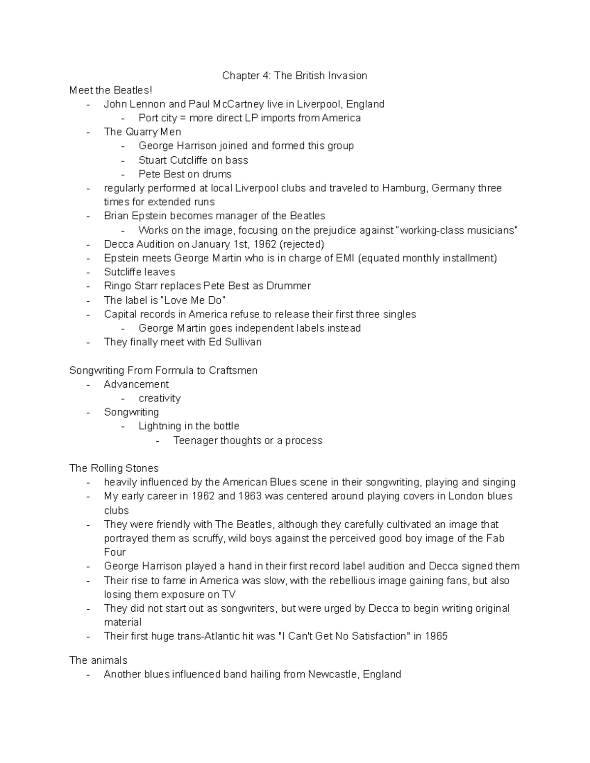 Chapter 4 The British Invasion - Chapter 4: The British Invasion Meet ...