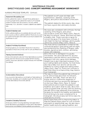 Concept Map Assignment Worksheet 4 - NIGHTINGALE COLLEGE DIRECT-FOCUSED ...