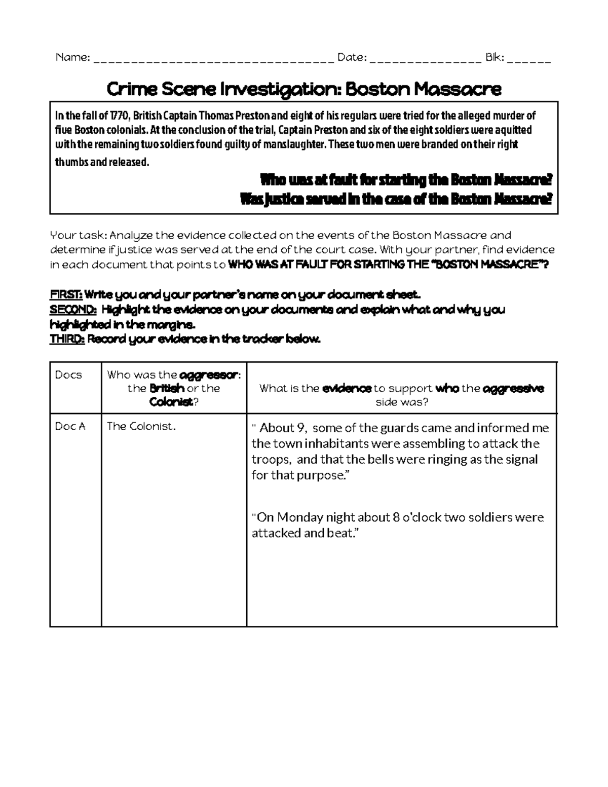 Copy of Modified Boston Massacre Analysis - ####### Name