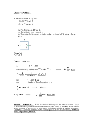 Sample Problems IN Electrical Transients - Electronics - CTU - Studocu