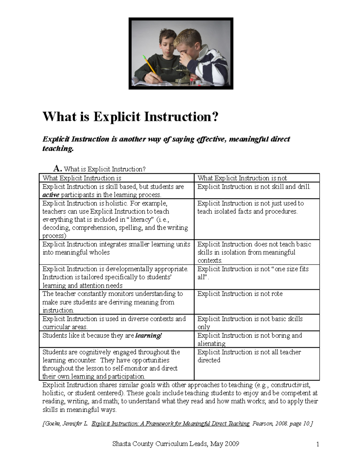 Explicit Instruction in Engineering and Math - What is Explicit ...