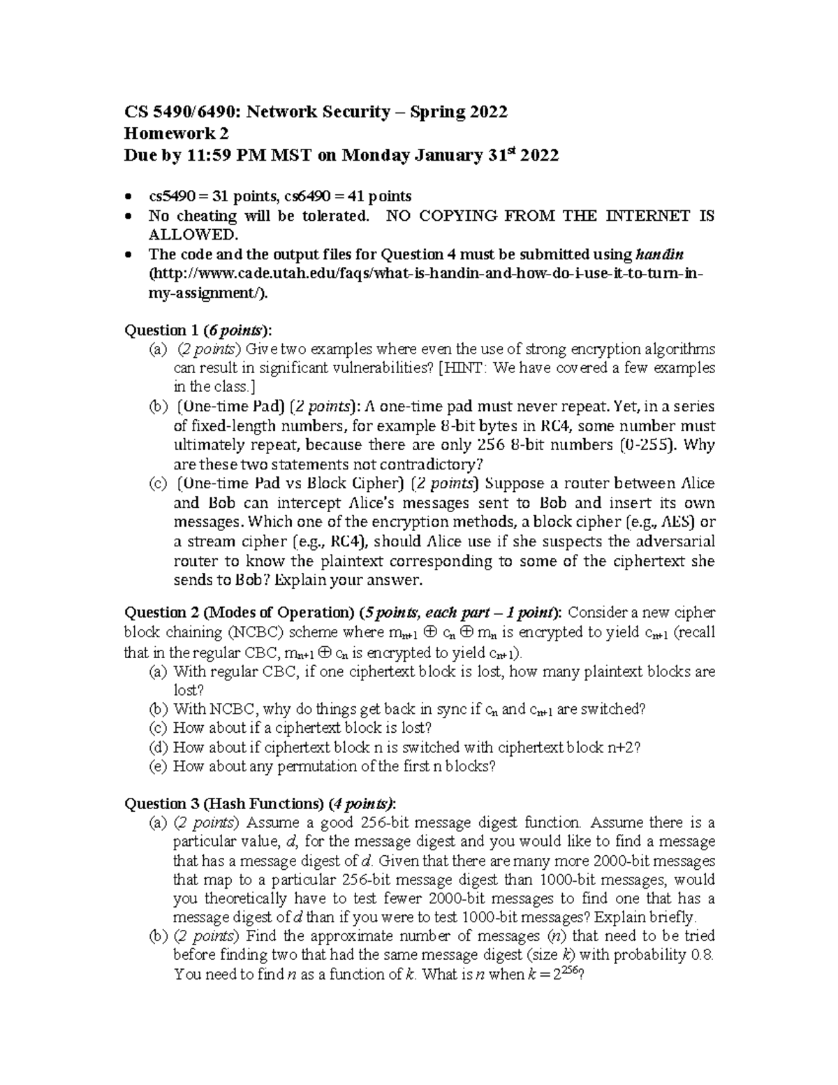 2022HW2 - Assignment 2 - CS 5490/6490: Network Security – Spring 2022 ...