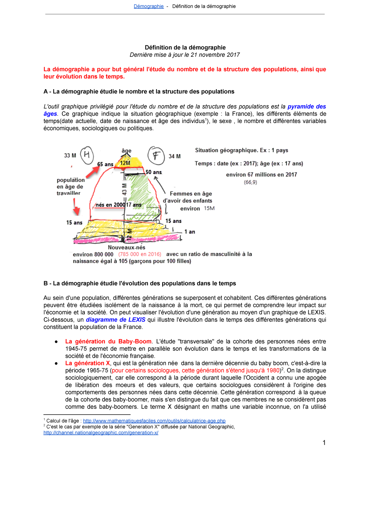 Définition de la démographie - Démographie - Définition de la ...