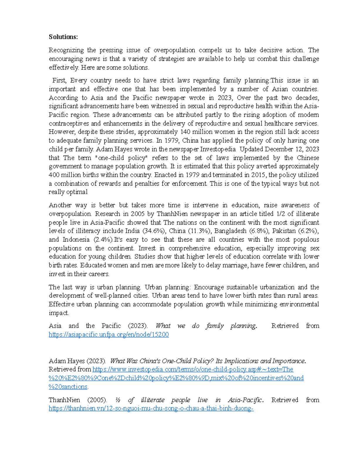 Research- overpopulation - Solutions: Recognizing the pressing issue of ...