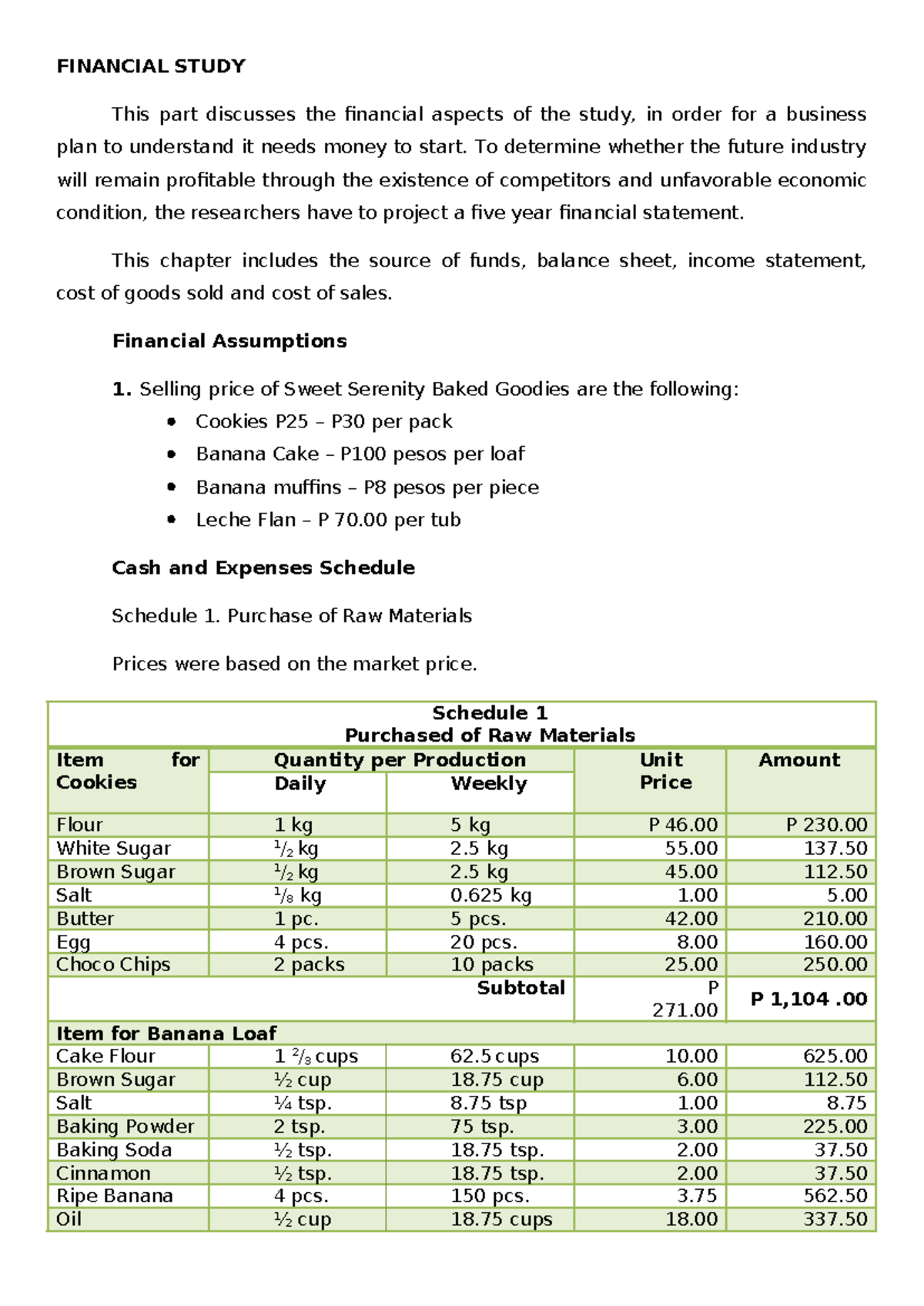 Financial- Study - Hope it help - FINANCIAL STUDY This part discusses ...