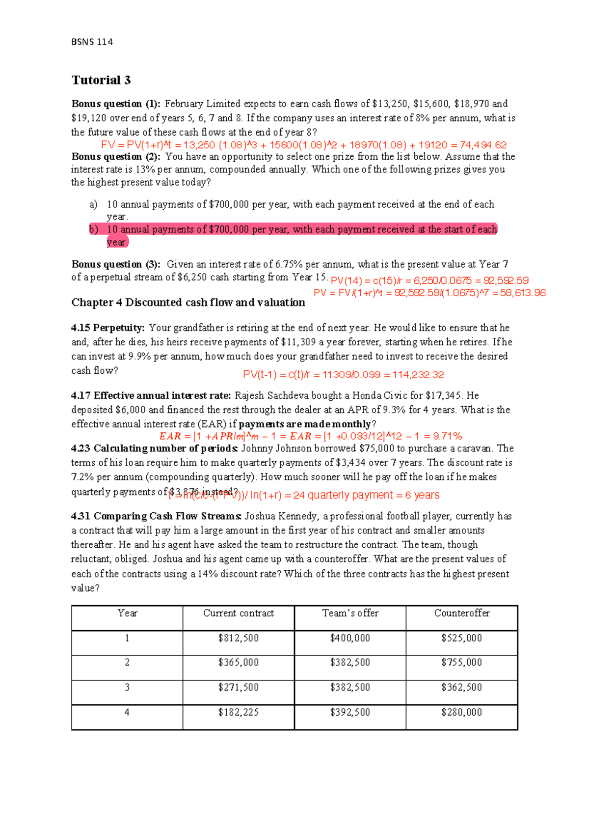 Tut 03 BSNS114 - tutorial Qs - BSNS 114 Tutorial 3 Bonus question (1): February Limited expects ...