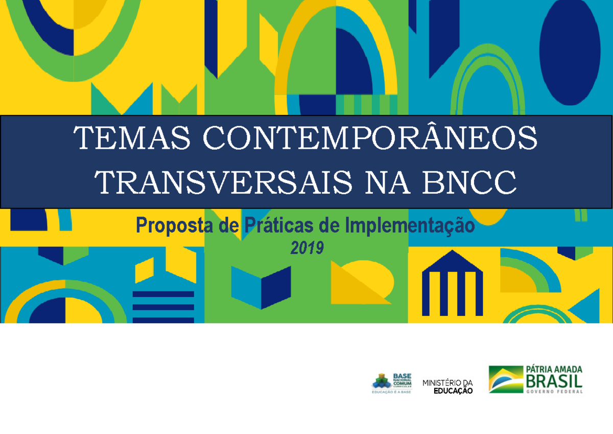 Temas Contemporaneos Trasnversais BNCC - Proposta de Pr·ticas de ...